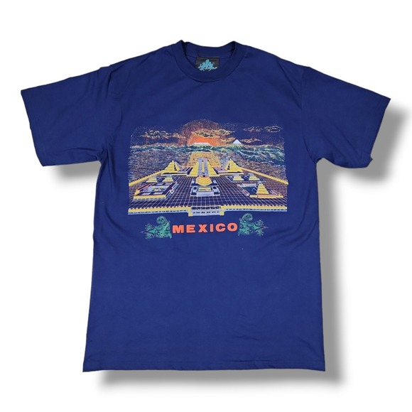 Shirts | Vintage Mexico Mayan Temples Souvenir Raised Graphic Mr Grass ...